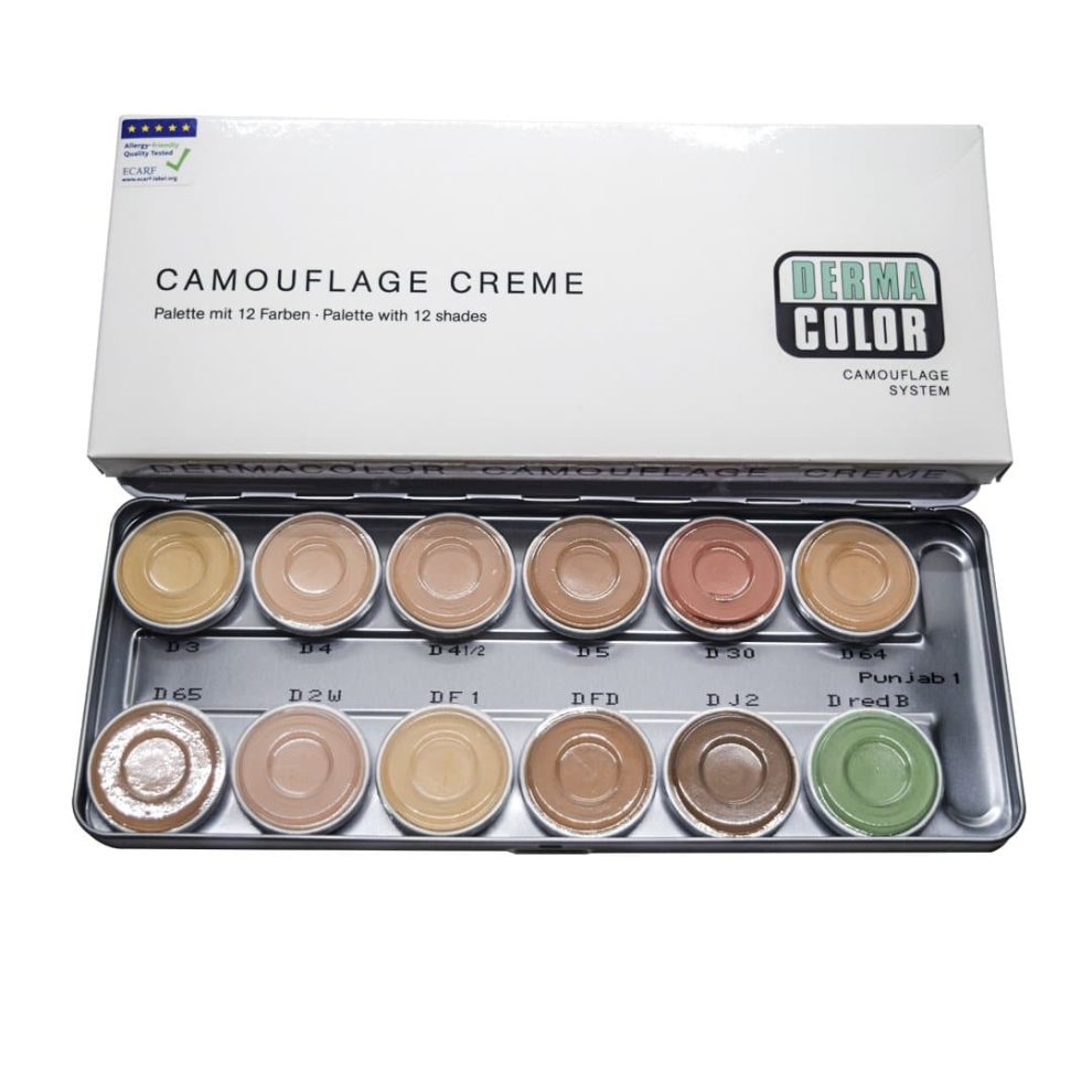 Kryolan Dermacolor Camouflage 12 Shade Palette Punjab 1 - Zora Cosmetic